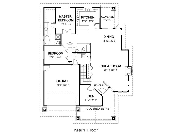 House Plans The Curzon - Custom Home Plans
